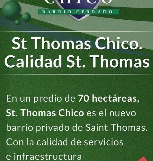Terreno en Venta en St Thomas Chico, Gba Sur - Zonaprop