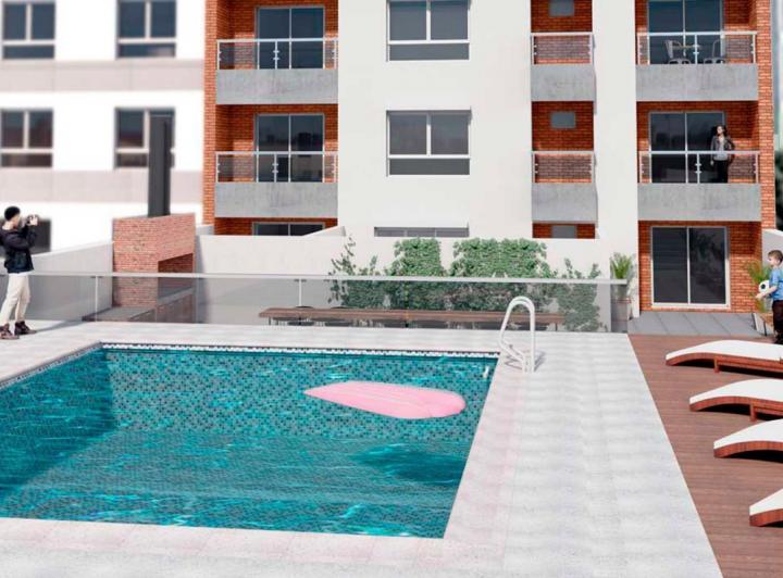 Amplio Dpto de 2 Dorm. Externo con Amenities en 3 de Febrero y 1º de Mayo. Cochera Disponible ...