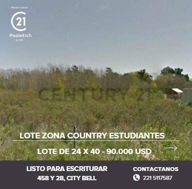 Lote en Venta en City Bell, Barrio Country de Estudiantes, Gba Sur ...
